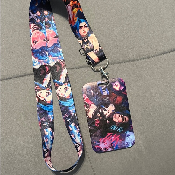 Accessories | League Of Legends Jinx Lanyard And Id Card Holder | Poshmark